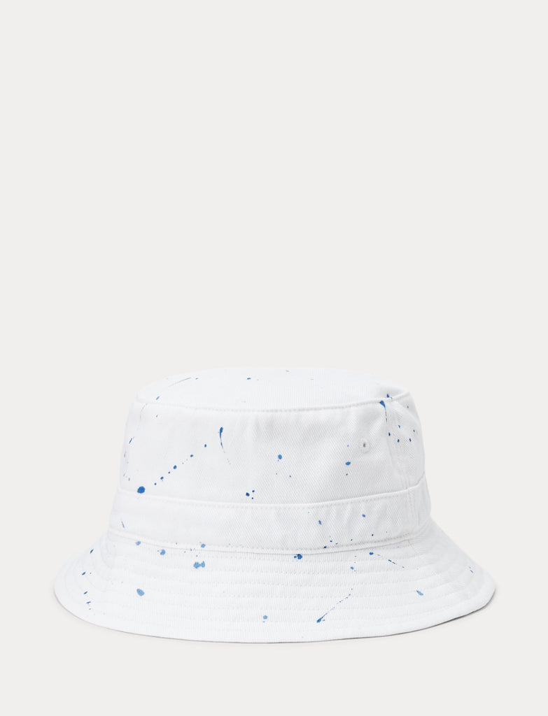 Polo Ralph Lauren Polo Bear Paint-Splatter Bucket Hat, White – OZNICO