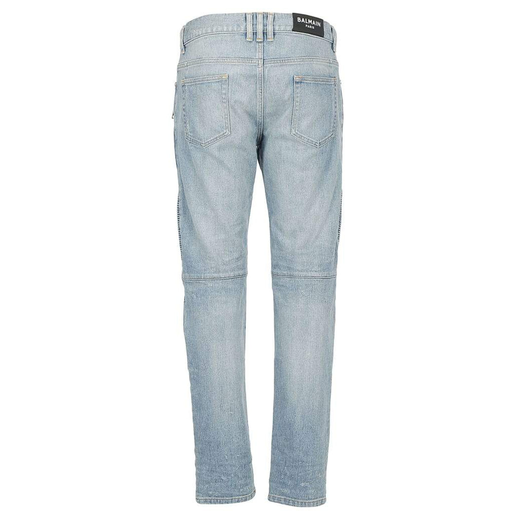 BALMAIN Ribbed Tapered Jean, Blue – OZNICO