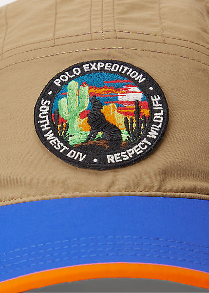 Polo Ralph Lauren Wolf-Patch Five-Panel Cap, Khaki – OZNICO